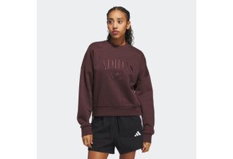 adidas Sweatshirt COZY HOLIDAY GRAFIK mit verspielter Grafik auf der Brust, aus weichem Fleece