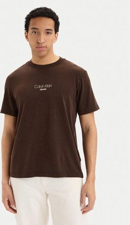 Calvin Klein Jeans T-Shirt LV04RB824G Dunkelbraun Regular Fit