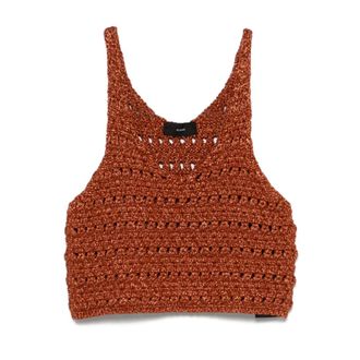 Alanui Femme, Tops, Brun, Taille: 40 FR Ray Of Light Top