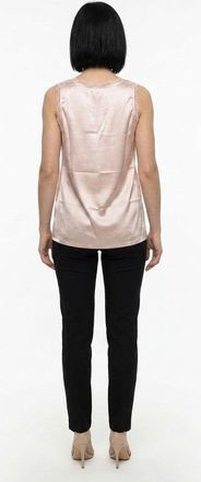 Dolce & Gabbana Womens Pink Elastane Tank Tops