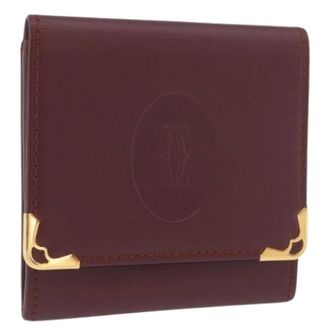 Cartier Porte-monnaie doccasion - Femme - Pre-owned - Rouge - Taille: ONE Size