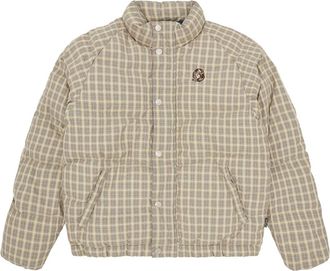 Billionaire Boys Club Homme, Vestes, Brun, Taille: S Veste matelass&eacute;e &agrave; carreaux avec casque Astro