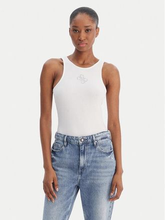 Guess Top W6RP39 KD092 Wei&szlig; Regular Fit
