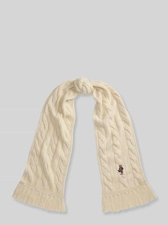 Polo Ralph Lauren Schal aus Woll-Mix mit Polo-BEAR-Motiv