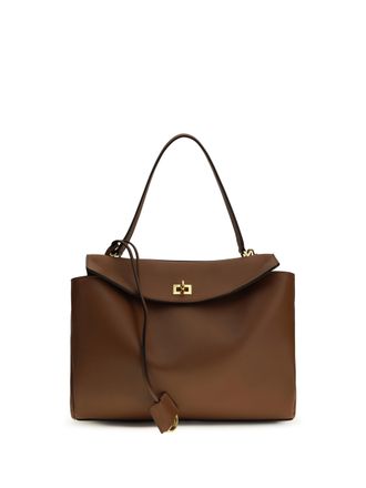 Balenciaga Womens Top Handle Shoulder Bag Rodeo New Tan Calf Leather