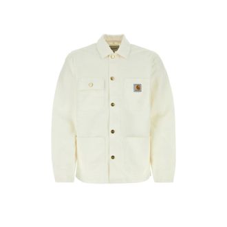 Carhartt Work in Progress Homme, Vestes, Beige, Taille: XL Manteau en Toile &Eacute;l&eacute;gant pour Hommes Modernes