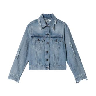 Acne Studios Distressed Denim Trucker Jacket - - Jackets - Damen - Blau - XS