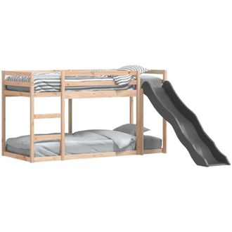 vidaXL Etagenbett mit Rutsche und Leiter 80x200 cm Massivholz Kiefer Vidaxl 144382