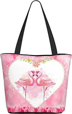 AOOEDM Happy Mothers Day Pink-Flamingo Ladies Shopping Bag 13x11x7in.Le cadeau parfait pour la Saint-Valentin.Cest de la Saint-Valentin pour maman, fille, &eacute;p