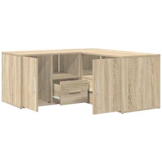 vidaXL Eckregal Sonoma-Eiche 160x40x45 cm Holzwerkstoff vidaXL