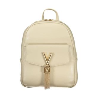 Valentino Polyethylen Rucksack mit mehreren F&auml;chern - - Bags - Damen - Beige - ONE SIZE