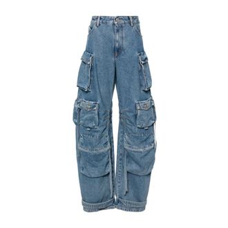 The Attico Denim Fern Lange Hosen - - Jeans - Damen - Blau - W26