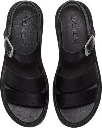 Timberland Leather Platform Sandals - Black
