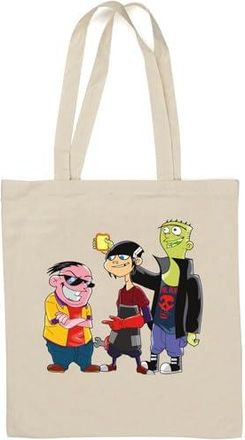 Generic Three Halloween Cool Boyz Sac fourre-tout en coton naturel Blanc