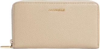 Coccinelle Femme, Accessoires, Beige, Taille: ONE Size Metallic Soft Wallet