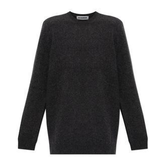 Jil Sander Rundhals-Pullover aus Wolle - - Knitwear - Herren - Grau - M