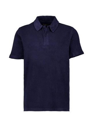 Fynch-Hatton Fynch-Hatton Herren Polo-Shirts blau Baumwoll-Frottee