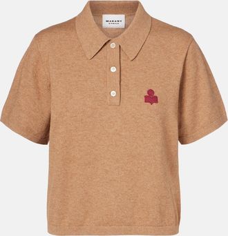 Isabel Marant Polohemd Althea aus Baumwolle und Wolle