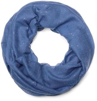 styleBREAKER &Eacute;charpe tube pour femmes avec effet scintillant, unie, en viscose douce, l&eacute;g&egrave;re et &eacute;l&eacute;gante, dimensions 87 x 93 cm, parfait pour un look sophistiqu&eacute; e