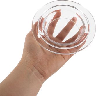 BESPORTBLE 2 St&uuml;ck Ersatz Glas&ouml;lw&auml;rmerschalen 11,7cm Glas Einsatz f&uuml;r Wachsschmelzer Duftlampe Aromatherapie Zubeh&ouml;r