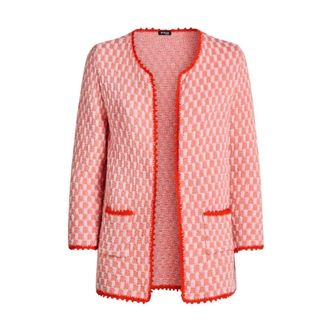 Kiton Femme, Vestes, Rose, Taille: 38 FR Veste en coton &agrave; tissage compact