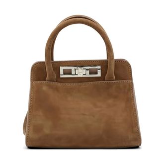 Fabiana Filippi Femme, Sacs, Brun, Taille: ONE Size Sac &agrave; Rabat avec Poign&eacute;e Sup&eacute;rieure