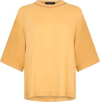 Fabiana Filippi Femme, Tops, Orange, Taille: 40 FR Viscose T-shirt