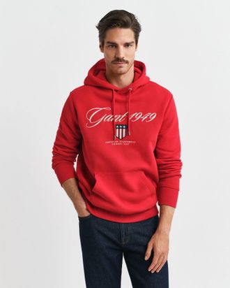 GANT Herren 1949 Graphic Hoodie (XXXL) RUBY Rot