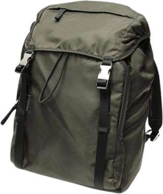 Prada unisex, Pre-owned, Vert, Taille: ONE Size Sac &agrave; dos en nylon Pre-owned