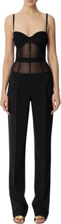 Elisabetta Franchi Damen, Jumpsuits & Playsuits, Schwarzk, LGr&ouml;&szlig;e