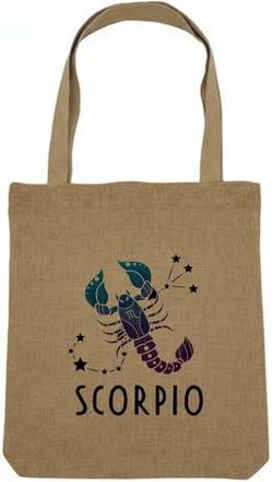 Fabulous Sac Shopping Tote Bag Aspect Lin - Scorpio Astrology Sign Celestial Solar Prediction - Sac de Courses Toile Epaisse 360g Beige Naturel Cabas Port&eacute; Epa