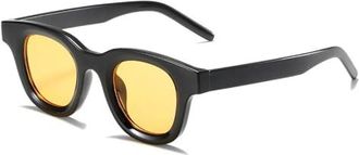 Generic Lunettes De Soleil Unisexes &Agrave; Monture Fine For Hommes Et Femmes, Id&eacute;ales For Les Sports Plein Air Vacances(Yellow)