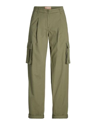 Jack & Jones JACK & JONES Damen Jxmaddy RLX Balloon Mw Ankle Pant PNT Hose, Gr&uuml;n, X-Large