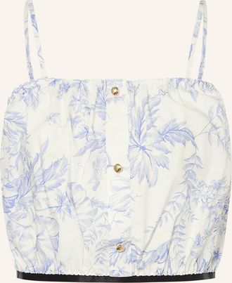 Maje Cropped-Top blau