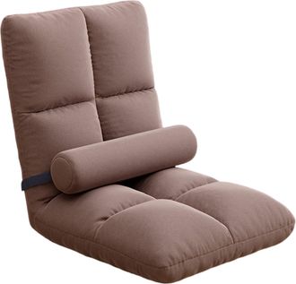 Generic Leichter Bodenstuhl mit R&uuml;ckenst&uuml;tze - Ergonomischer Lounge-Stuhl f&uuml;r Gaming Lesen und Meditieren - Verformungsbest&auml;ndig, leicht zu bewegen