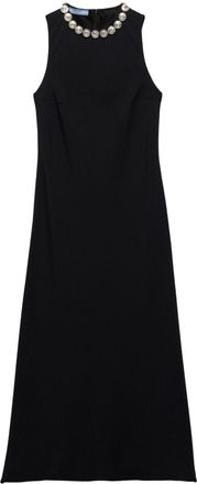 Prada Besticktes Midikleid - Schwarz