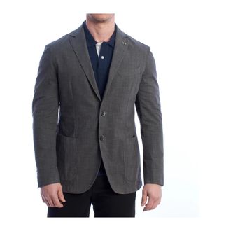 La Martina Eleganter Regular Fit Blazer mit Langen &Auml;rmeln - - Jackets - Herren - Grau - L