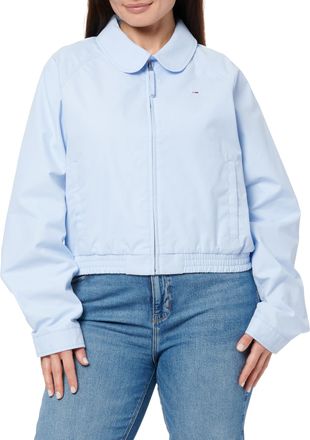 Tommy Jeans Damen Jacke Cotton Wasserabweisend, Blau (Sweet Blue), XL