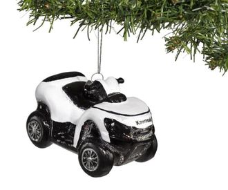 Kawasaki Weihnachstkugel ATV Quad Anh&auml;nger Baumschmuck