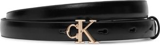 Calvin Klein G&uuml;rtel Calvin Klein Round Ck Buckle Smooth 15Mm LV04F7085G Schwarz