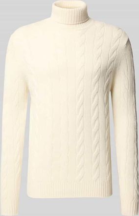 Christian Berg Slim Fit Strickpullover mit Zopfmuster