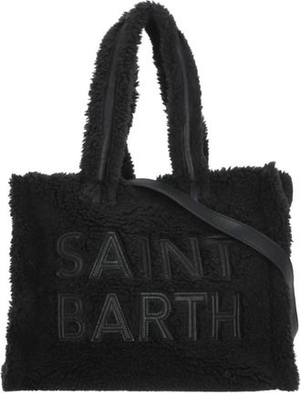 Saint Barth Femme, Sacs, Noir, Taille: ONE Size Colette Teddy Handbag