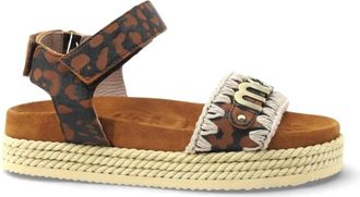 Mou Femme, Chaussures, Brun, Taille: 38 EU Rope Flat Sandal