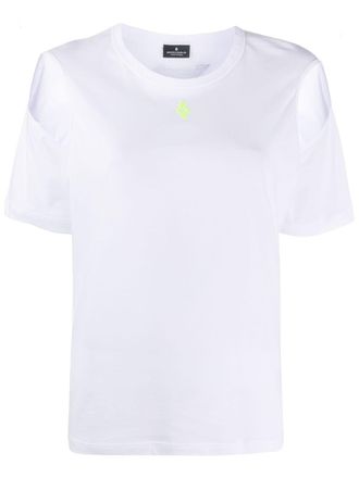 Marcelo Burlon t-shirt &agrave; &eacute;paules d&eacute;nud&eacute;es - Blanc