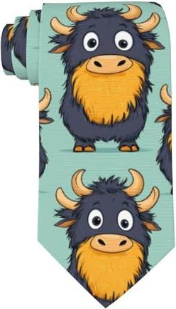 Generic Yak Noir Mignon Cravate Décontractée Cravate Homme Polyvalente Cravates Pour Événements Formelle Mariages