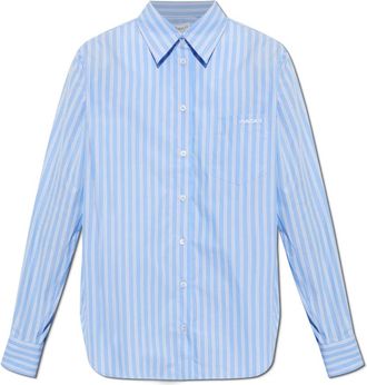 Hunza G Femme, Blouses et Chemises, Bleu, Taille: 40/42 FR Chemise Essentielle