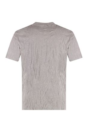 Bottega Veneta Mens Grey Cotton-Jersey T-Shirt General Cotton T-Shirts And Polos