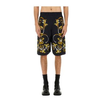 Versace Jeans Couture Shorts Outline Barocco - Homme - Shorts - Noir - Taille: XL