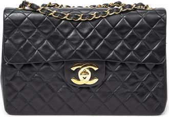 Chanel Crossbody Bags - Maxi Jumbo XL Flap - Gr. unisize - in Schwarz - f&uuml;r Damen