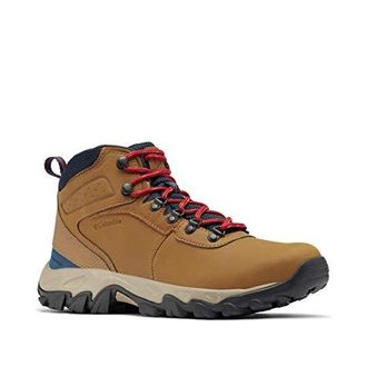 Columbia NEWTON RIDGE PLUS II WATERPROOF Chaussures Montantes De Randonnée Et Trekking imperméables Homme, Marron (Light Brown x Red Velvet), 41 EU